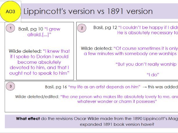 Oscar Wilde The Picture Of Dorian Gray Chapter 1 Teaching Resources