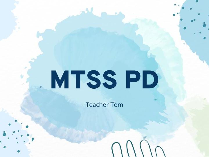 MTSS Professional Development Bundle | Teaching Resources