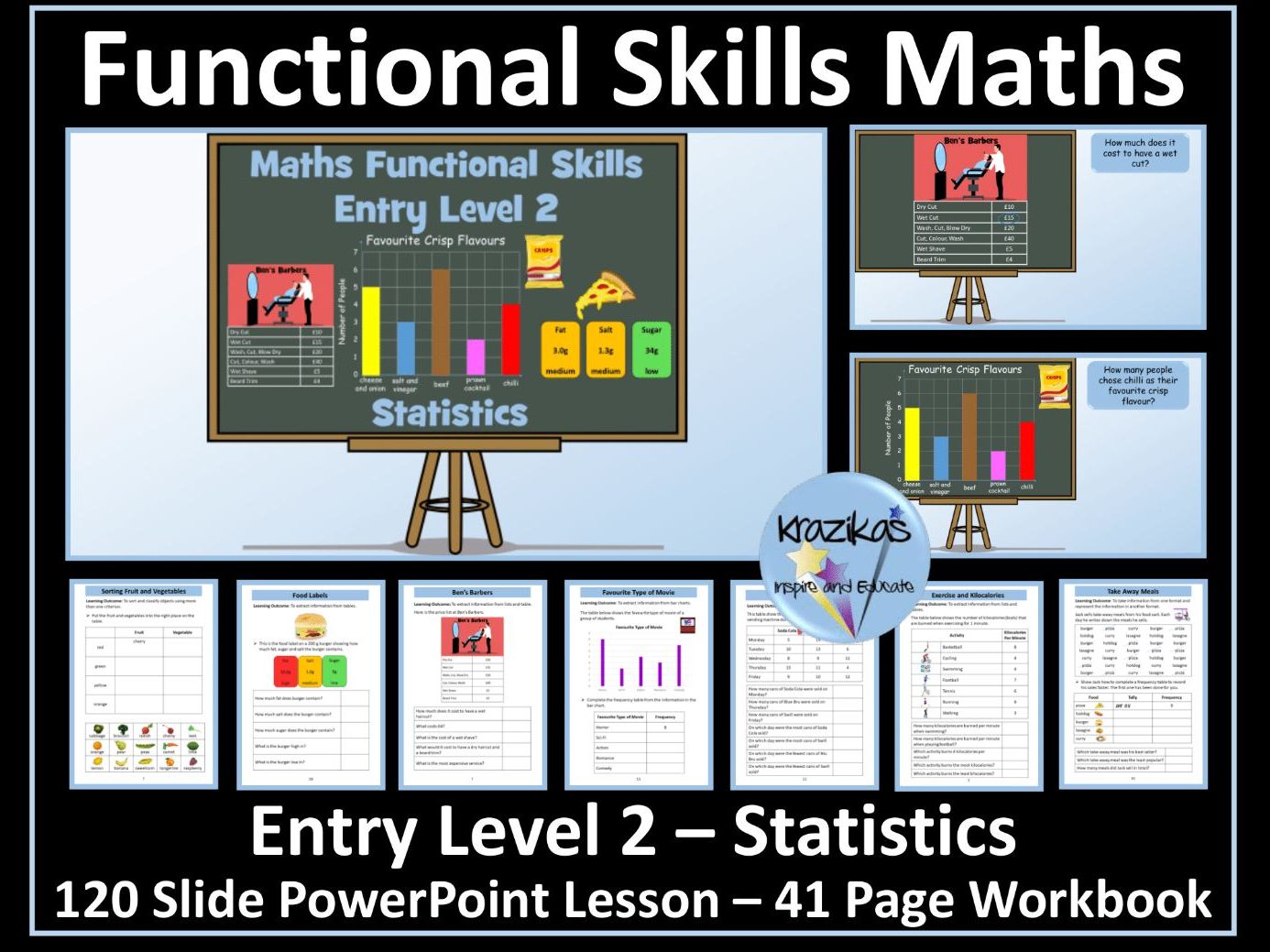 Statistics Functional Skills Maths Entry Level 2 Teaching Resources
