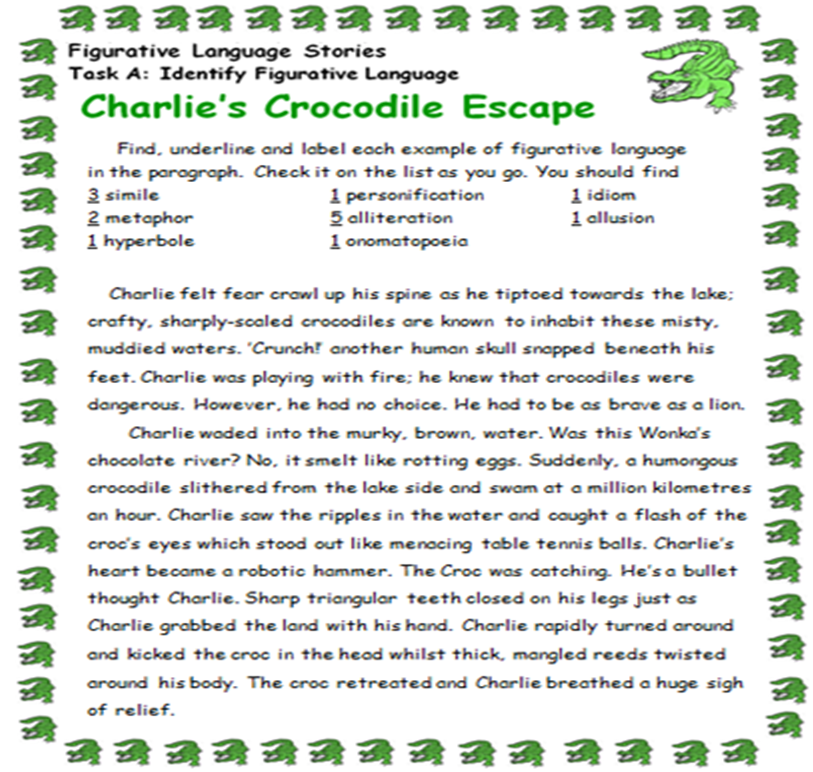 7 Fantastic Figurative Language Stories Close Reading For School 