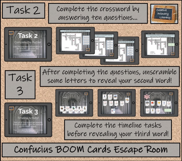 Confucius BOOM Cards™ Digital Escape Room Activity | Teaching Resources