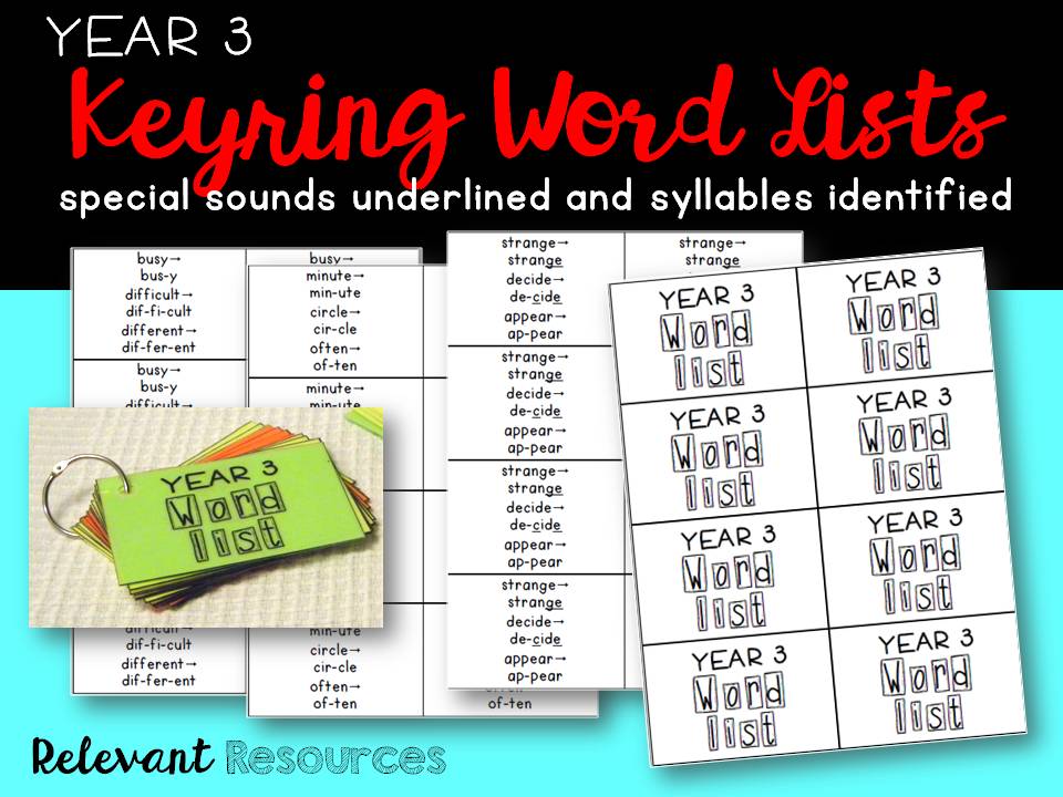 Word List For Year 3 Teaching Resources Word List For Year 3 Teaching Resources