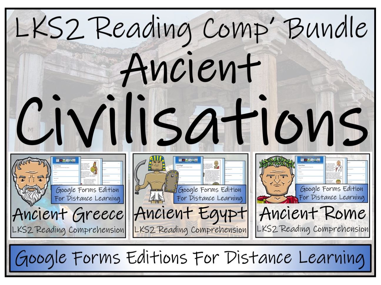 LKS2 Ancient Civilisations Reading Comprehension Bundle | Digital ...