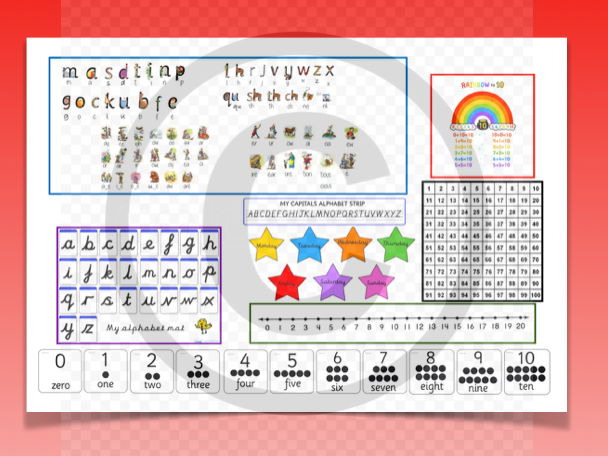 Table mat for Year 1 phonics maths | Teaching Resources
