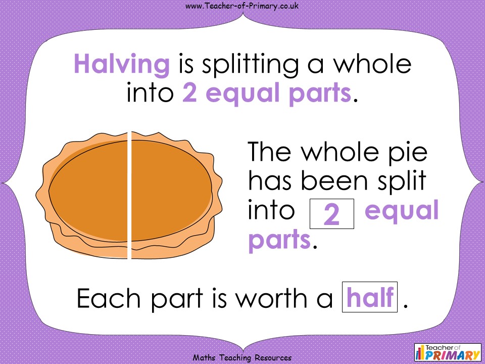 Halves Year 2 Teaching Resources
