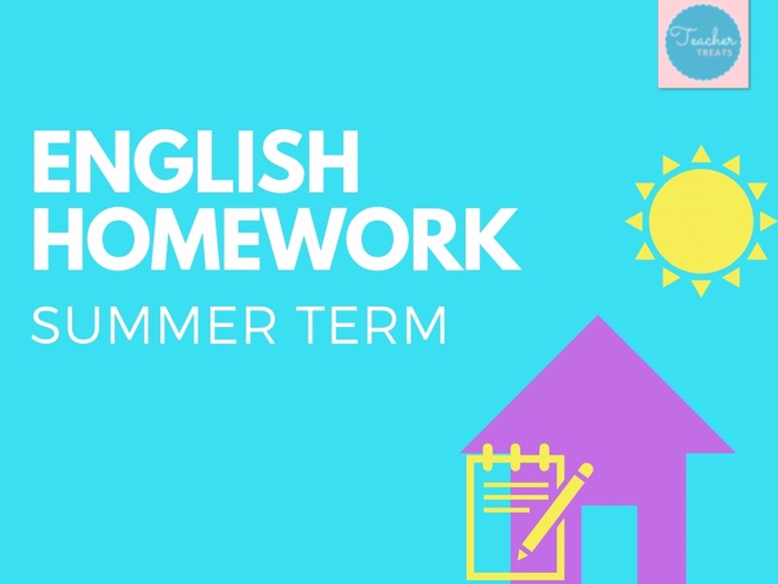 English Homework SummerTerm by TeacherTreats | Teaching Resources