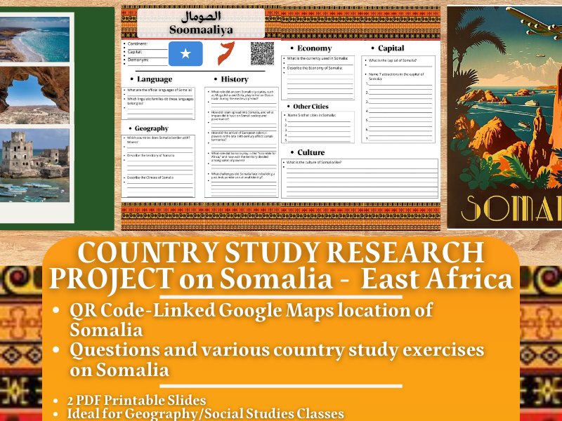 Country Study Research Project - Somalia - Social Studies Report - East ...