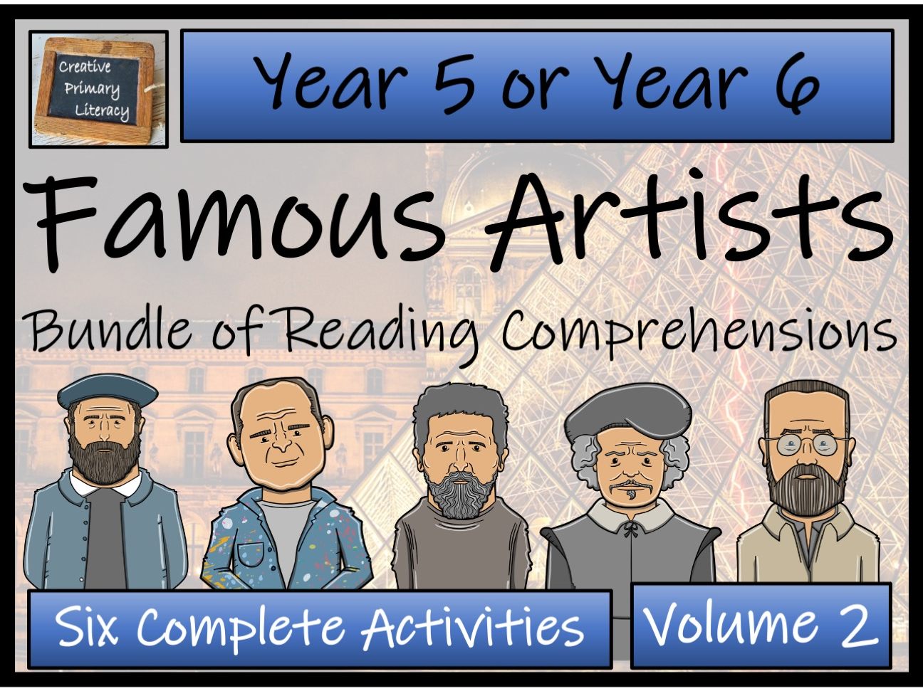 Year 5 or Year 6 Famous Artists Volume 2 Bundle of Six Reading ...