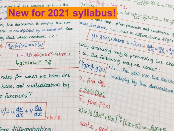 IB Maths AA SL Complete Notes Teaching Resources