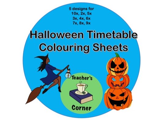 Halloween Times Tables Colouring Sheets Teaching Resources