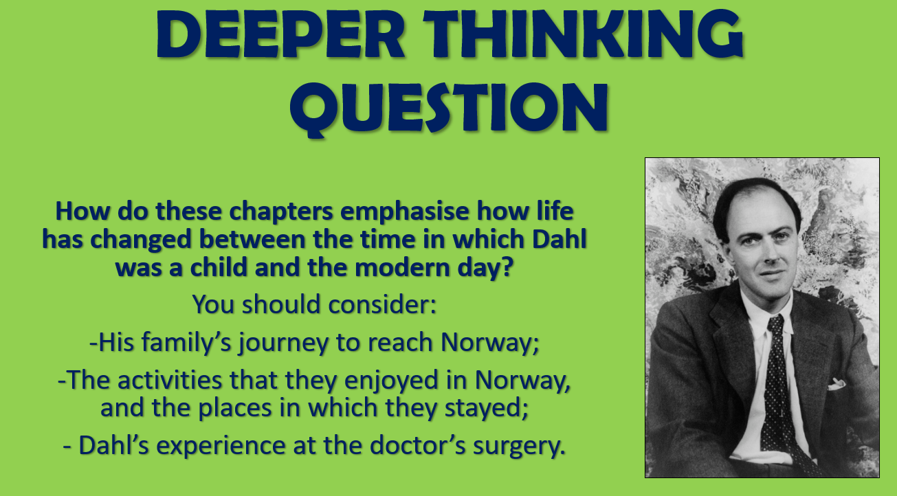 Boy - Roald Dahl - Chapters 7-9: Visits to Norway - Double Lesson ...