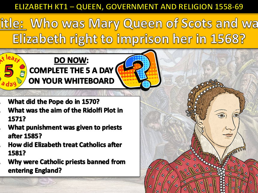 History GCSE Elizabeth Edexcel KT1 L8 Mary Queen of Scots (Fully ...