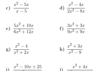 6 Worksheets on Algebraic Fractions | Teaching Resources