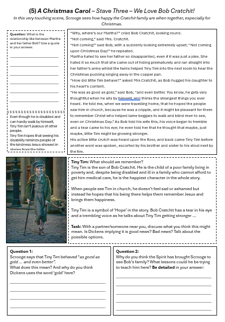 A Christmas Carol LA Extract Booklet (COMPLETE) | Teaching Resources