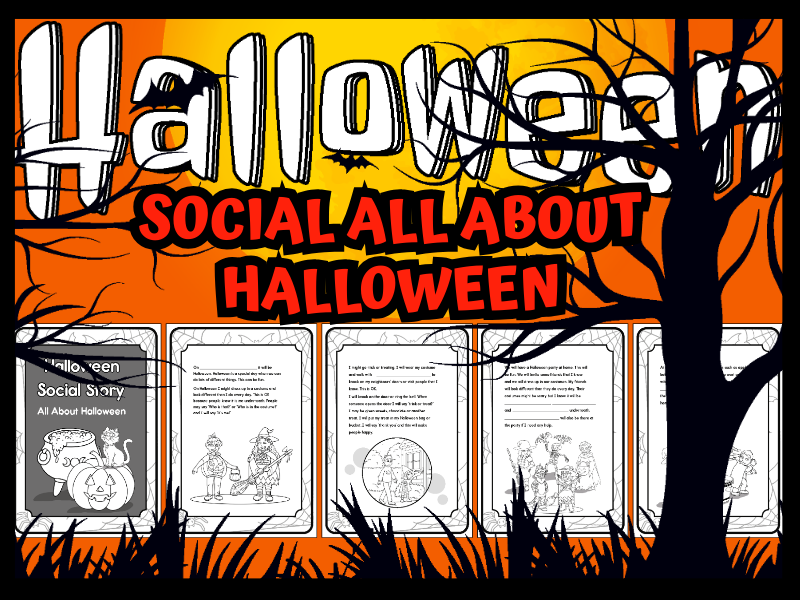 BW - All About Halloween Reading Comprehension & Activities | Halloween ...