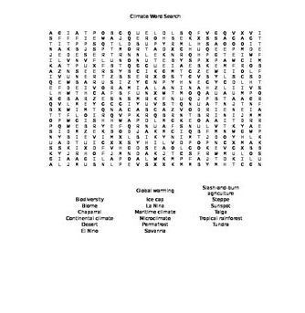 Earth Science Word Search Bundle | Teaching Resources