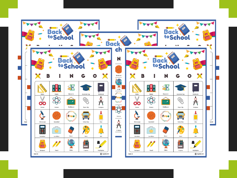 Back to School Bingo Game Cards : Classroom Excitement Bingo | Free ...