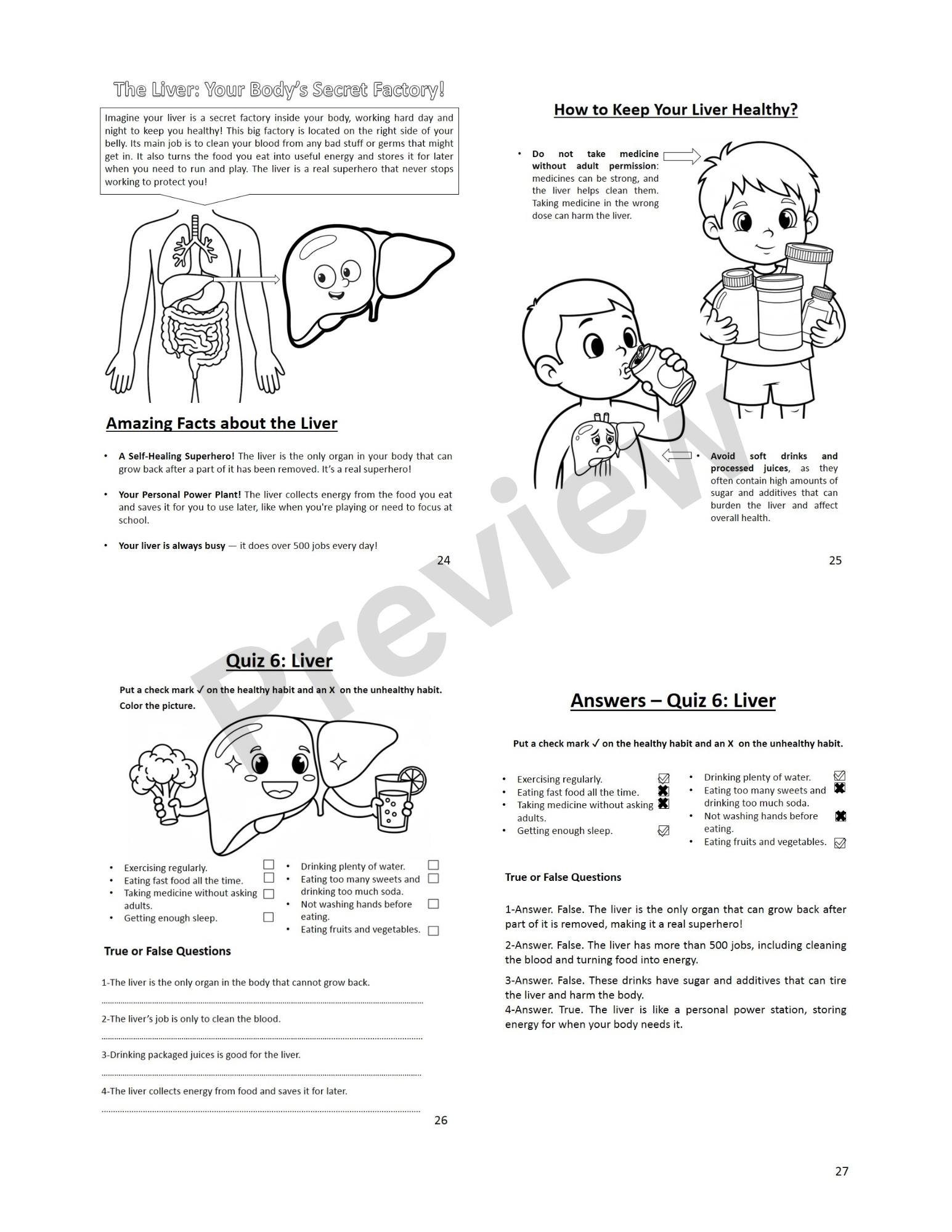 Human Body Organs Exploration & Healthy Habits Kit - Anatomy ...
