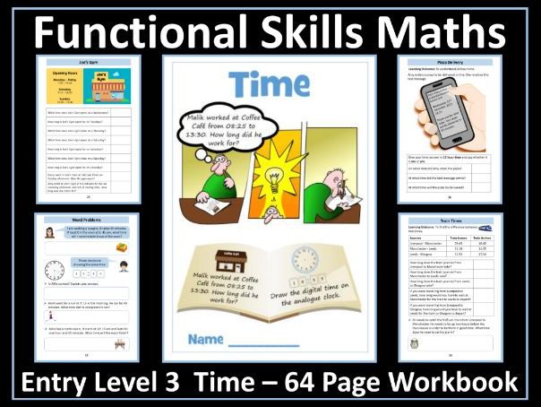 Time -Functional Skills Maths - Entry Level 3 | Teaching Resources