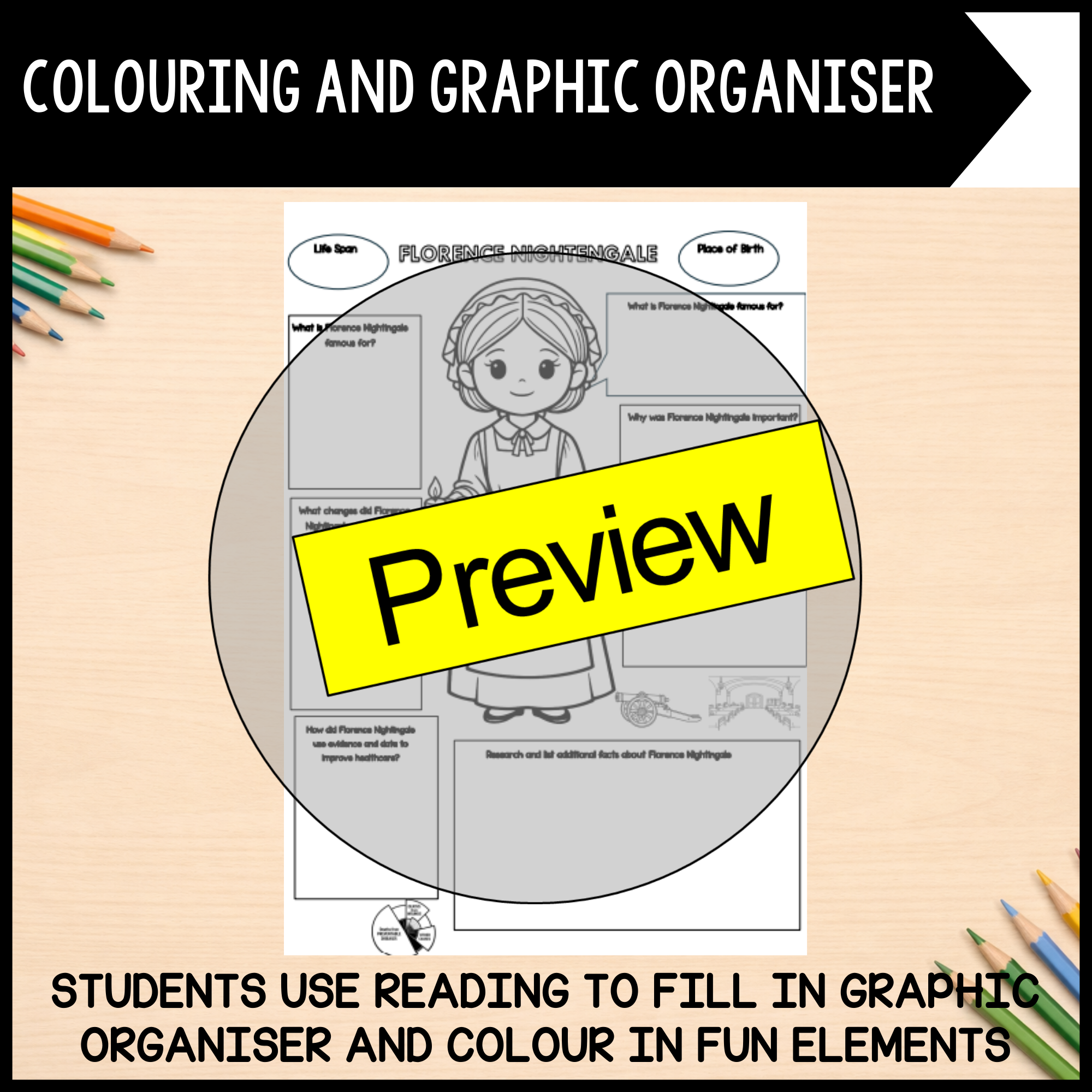 Florence Nightingale KS2 History | Reading Comprehension, Graphic ...
