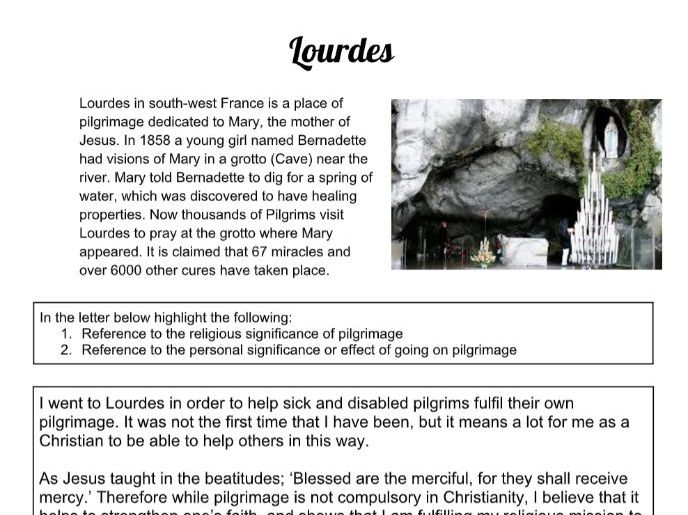 pilgrimage in Christianity letters | Teaching Resources