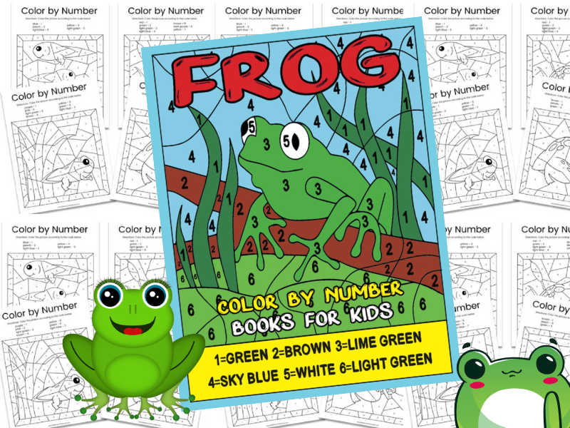 Fun Frogs Color By Numbers: Jump Into Coloring Adventure! | Teaching ...