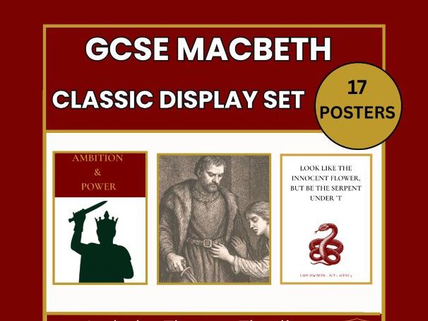 Macbeth Display Posters – GCSE English Literature Display & Revision ...