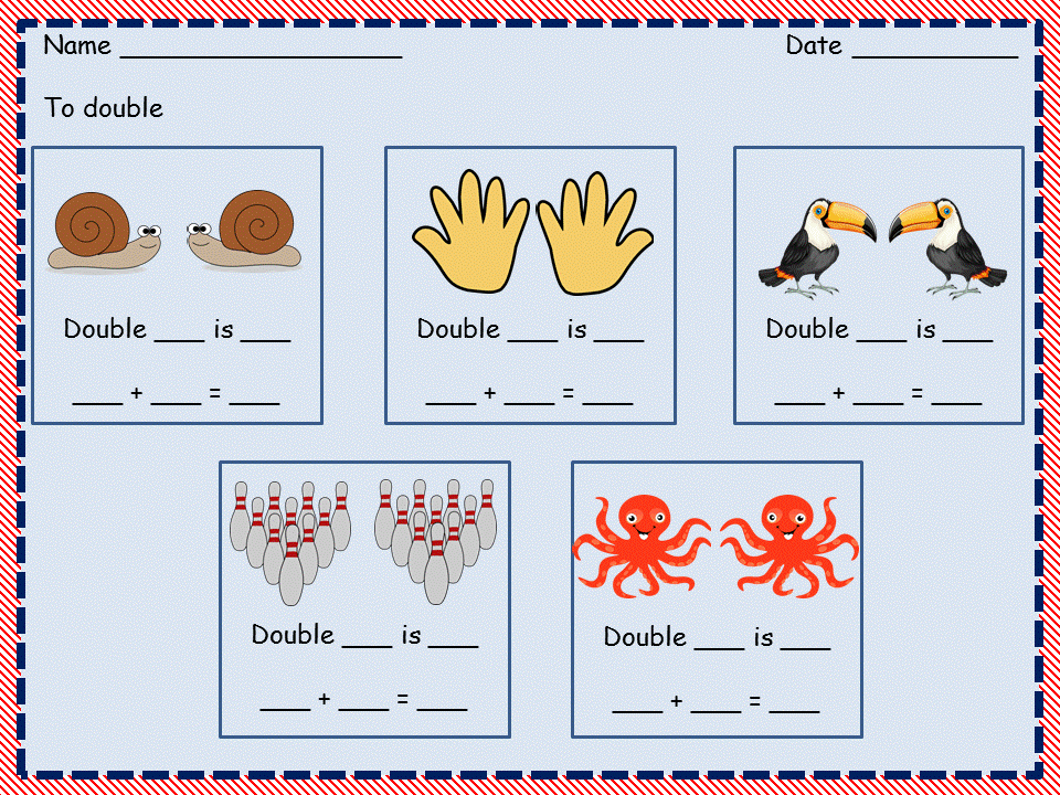 Doubling Worksheets by HappinessTeacher | Teaching Resources