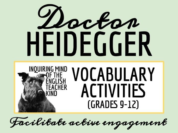 "Dr. Heidegger's Experiment" by Nathaniel Hawthorne Vocabulary ...