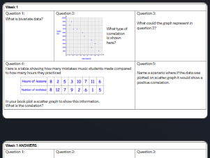 GCSE Statistics Homework Booklet - Correlation | Teaching Resources