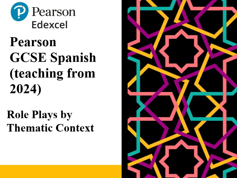 Role-play Booklet for Edexcel New GCSE Spanish | Teaching Resources