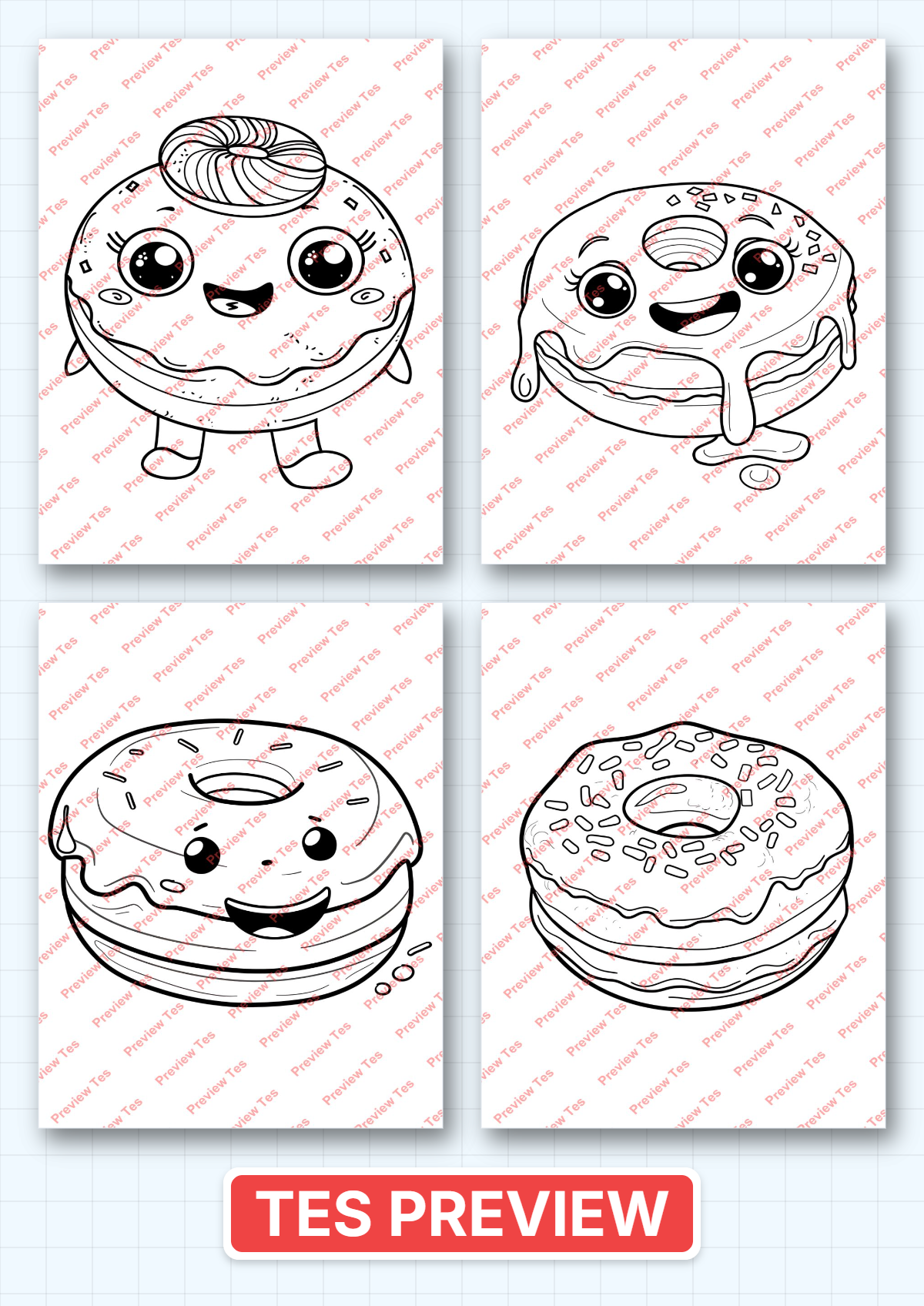 Donut Colouring Pages | 22 Printable Sweet Treats Worksheets for Kids ...