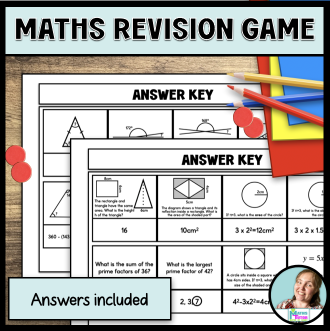 Maths revision game for KS3 and GCSE Foundation | Teaching Resources