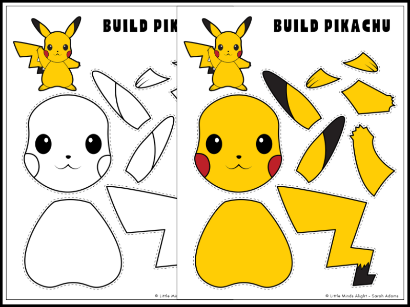 Pokémon Craft Kit | 10 Cut & Paste Activities | Teaching Resources