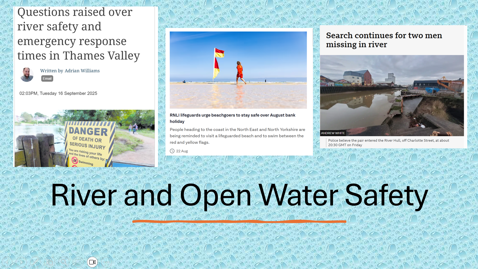 Complete River Safety and Open Water Safety KS4 & KS5 PSHE Lesson with ...
