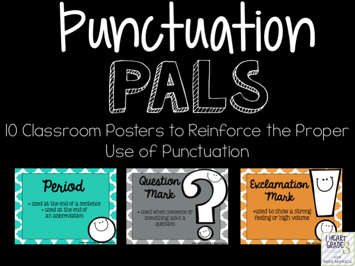 Punctuation Pals Posters | Teaching Resources