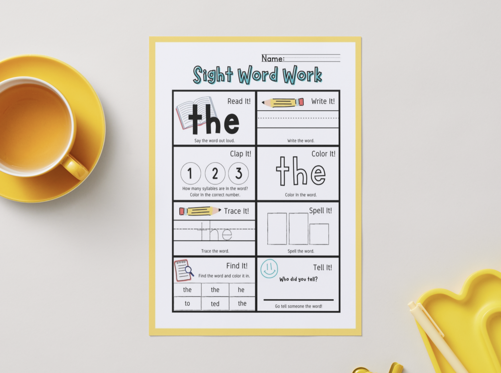Sight Word - The | Teaching Resources
