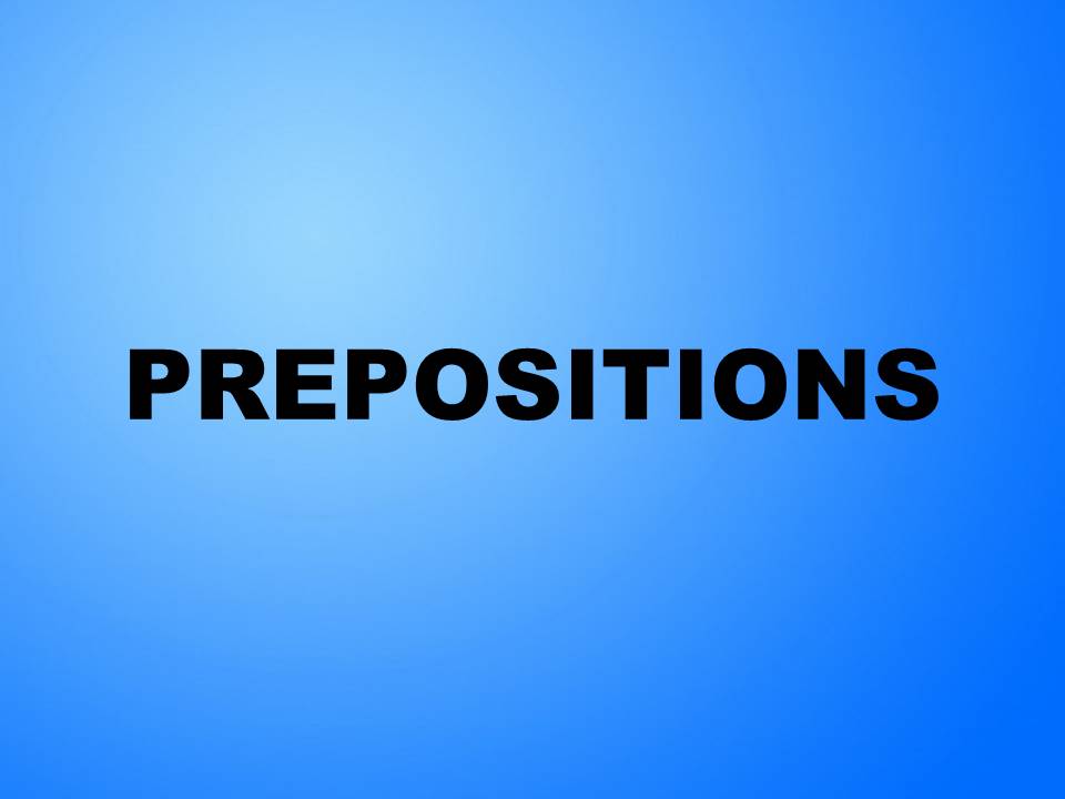 PREPOSITION Teaching Resources