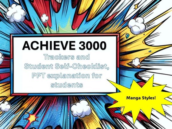 Achieve 3000 trackers, checklists, PPT | Teaching Resources