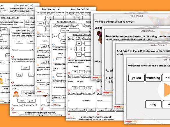 Grammar Year 1 Recognising ‘ Ing ‘ Ed ‘ Er Summer Block 4 Step 2