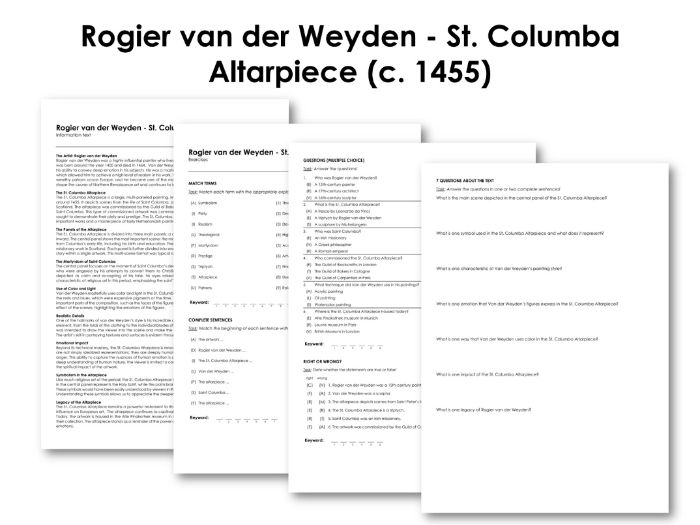 Rogier van der Weyden - St. Columba Altarpiece (c. 1455) | Teaching ...