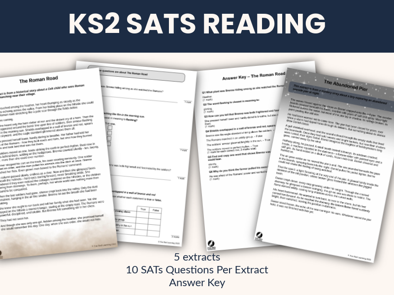 KS2 SATs Reading Practice – Fiction Extracts Pack 1 | Teaching Resources