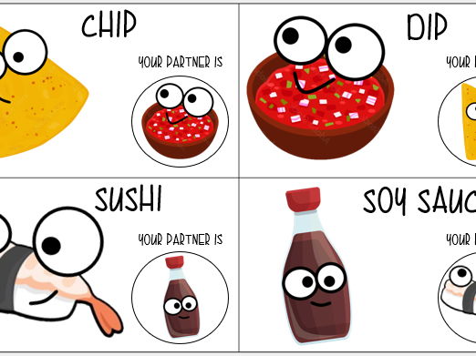 Find Your Partner Cards | Teaching Resources