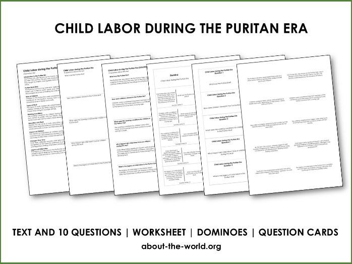 Child Labor during the Puritan Era | Teaching Resources