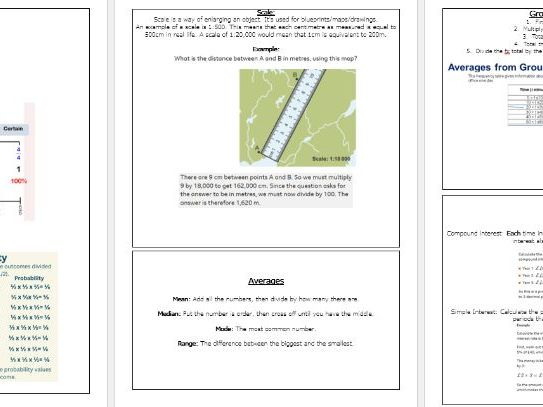FS Level 2 Revision Sheets | Teaching Resources