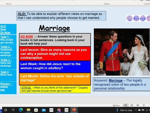 Marriage Teaching Resources