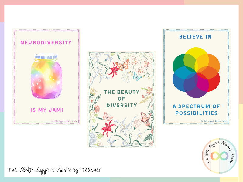 Neurodiversity and Autism Affirming Poster Set | Teaching Resources