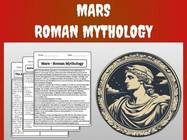 Mars - Roman Mythology Reading Comprehension Passages & Questions ...