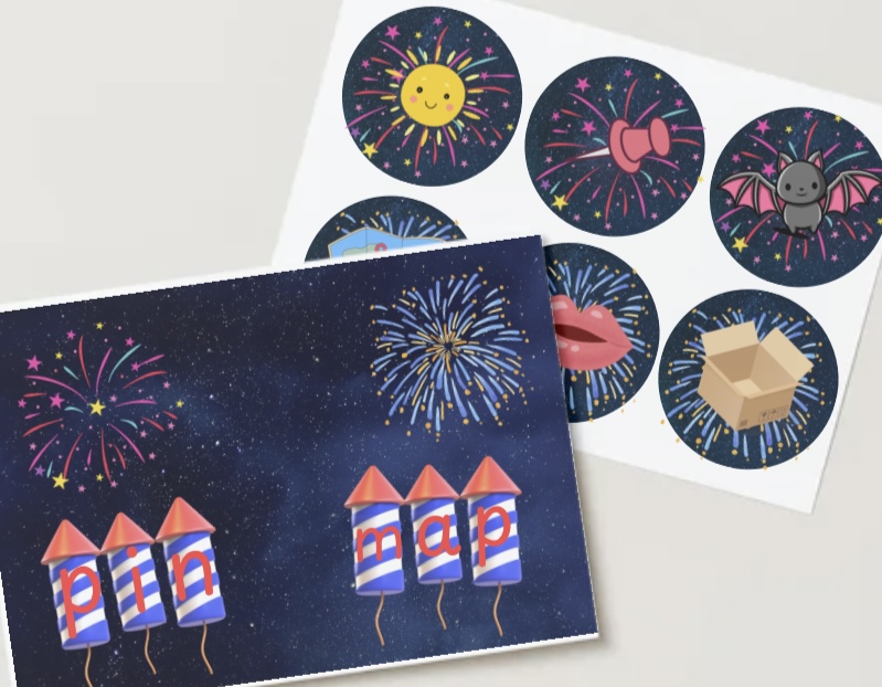 Firework phonics- cvc words | Teaching Resources