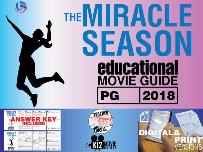 The Miracle Season Movie Guide | Questions | Worksheet (PG - 2018 ...